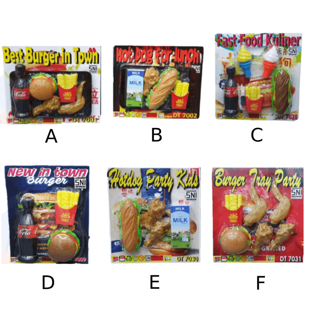 Jual Mainan Anak Dapur Masak Makanan Set Hotdog Burger Cola Kuliner ...