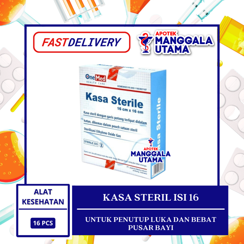 Jual KASSA STERIL ONEMED PER BOX ISI 16 PCS | Shopee Indonesia