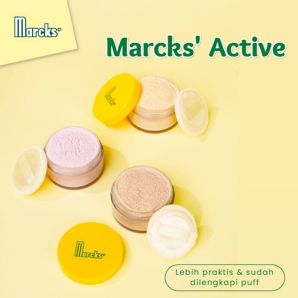 Jual Marcks Active Bedak 20g | Shopee Indonesia
