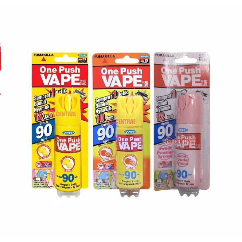 Jual VAPE ONE PUSH 90 HARI/ OBAT NYAMUK SEMPROT FUMAKILLA | Shopee ...