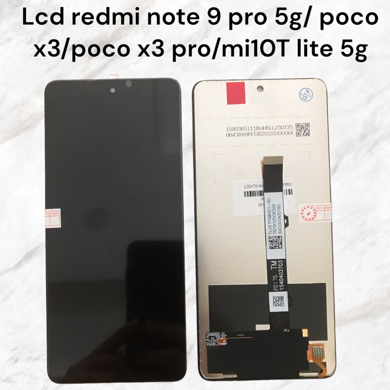 Jual LCD TOUCHSCREEN REDMI NOTE 9 PRO 5G/POCOPHONE X3/X3 PRO/Mi10T LITE 5g | Shopee Indonesia
