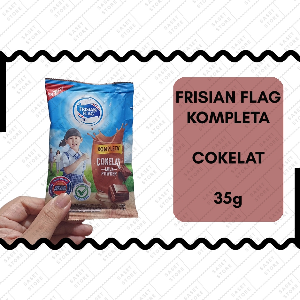 Jual Frisian Flag Kompleta Cokelat 35g Sachet Susu Bubuk Instan Bendera | Shopee Indonesia
