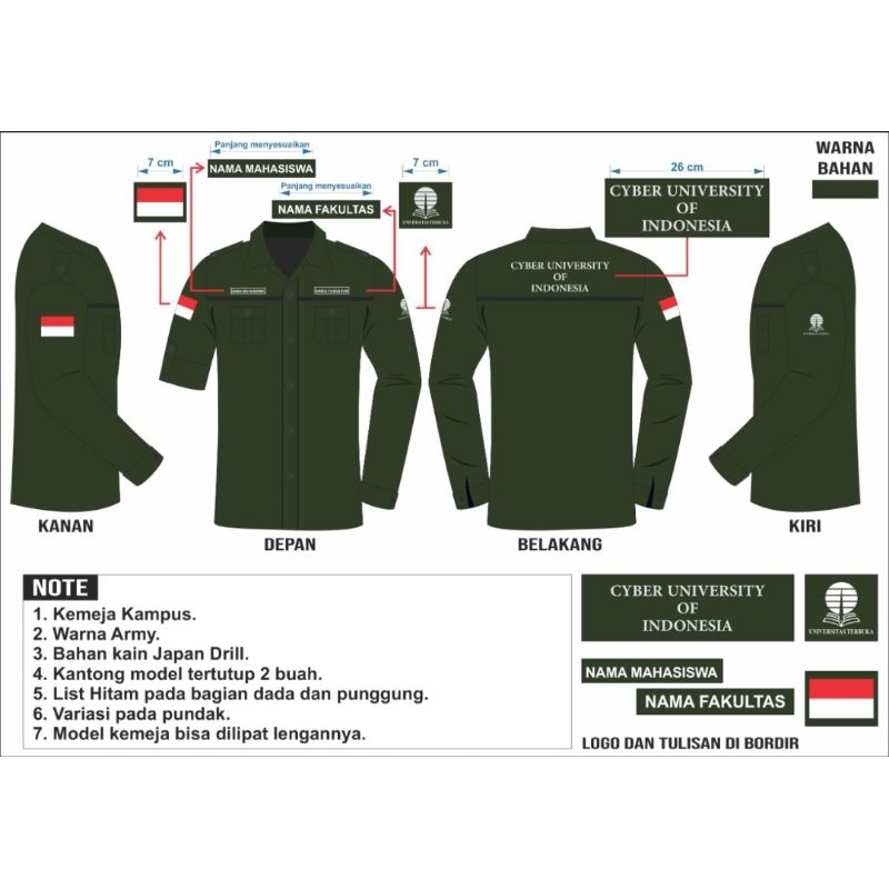 Jual READY STOCK KEMEJA PDH UNIVERSITAS TERBUKA ARMY | Shopee Indonesia Jual READY STOCK KEMEJA PDH UNIVERSITAS TERBUKA ARMY | Shopee Indonesia