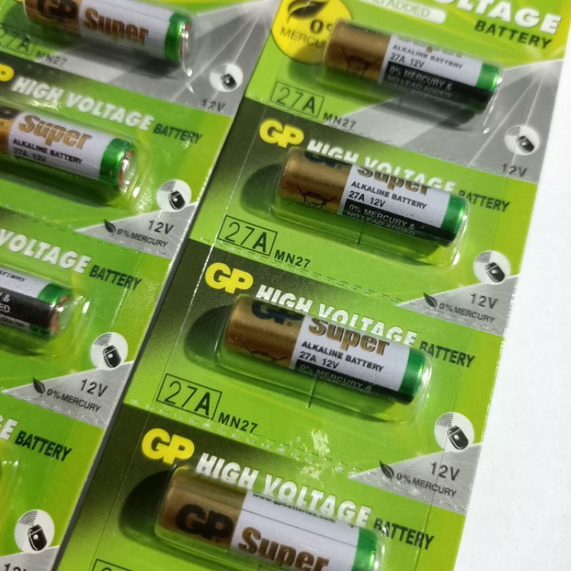 Jual Baterai GP Ultra Super Alkaline GP 27A GP27 GP27A 27 MN27 12V ...