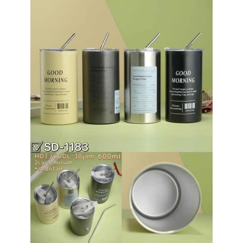 Jual Tumbler Viral Botol Minum Termos Thermos Panas Dingin Es Tahan 10 ...