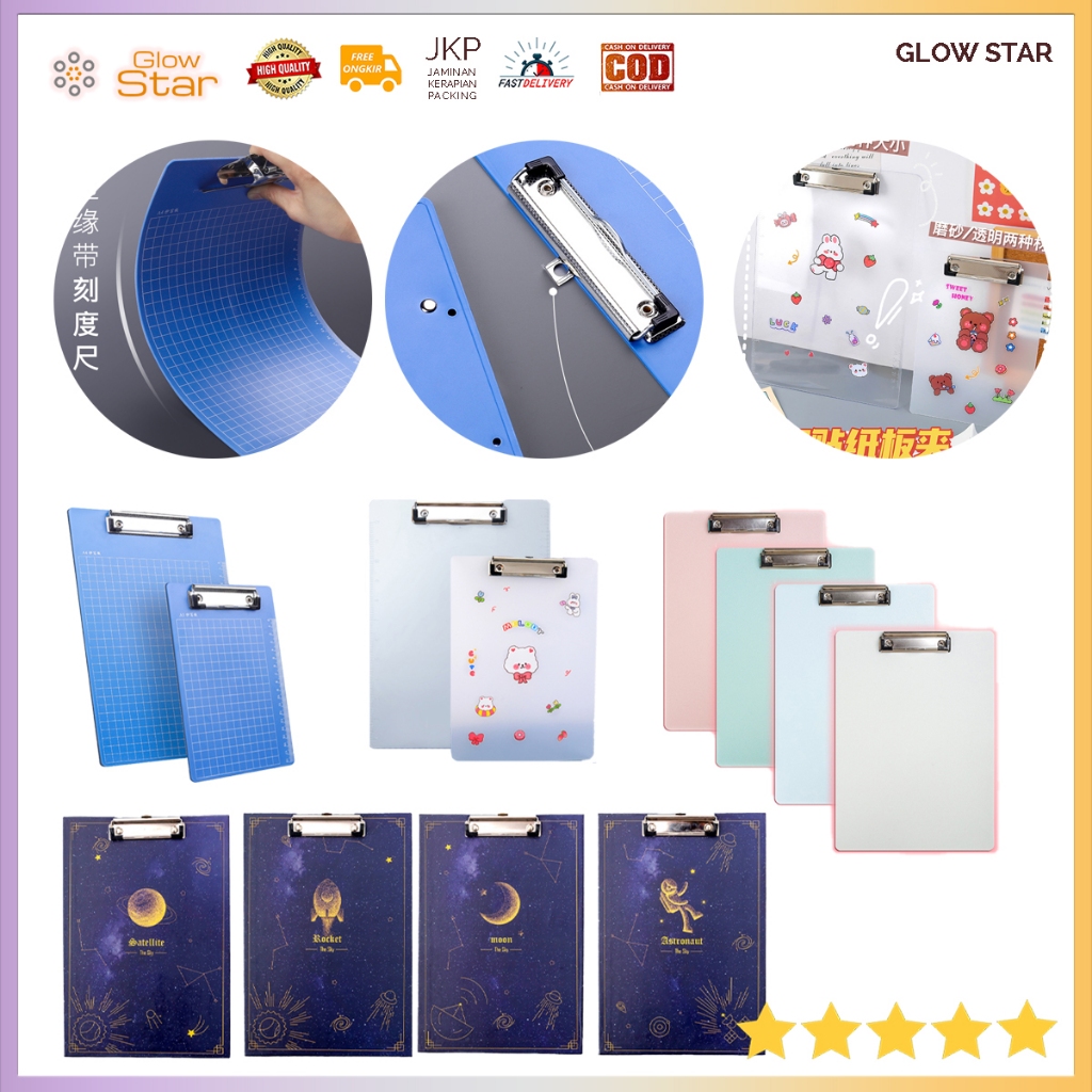 Jual Papan Alas tulis ujian clipboard papan menulis catatan papan dada ...