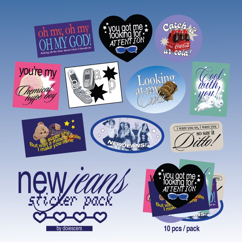 Jual newjeans sticker pack kpop by doiescers | Shopee Indonesia