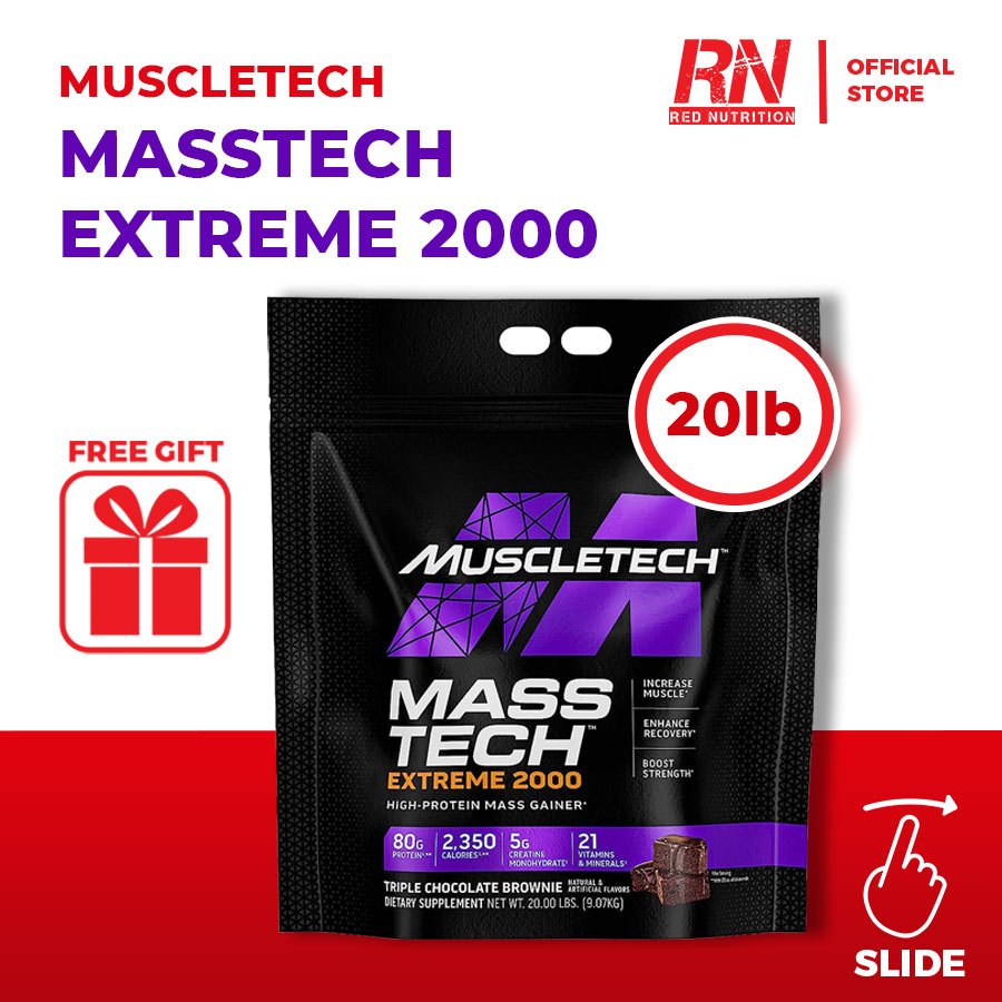 Jual MUSCLETECH MASSTECH MASS TECH EXTREME 2000 20 LB 20LBS SUSU MASS GAINER GAINER PENAMBAH ...