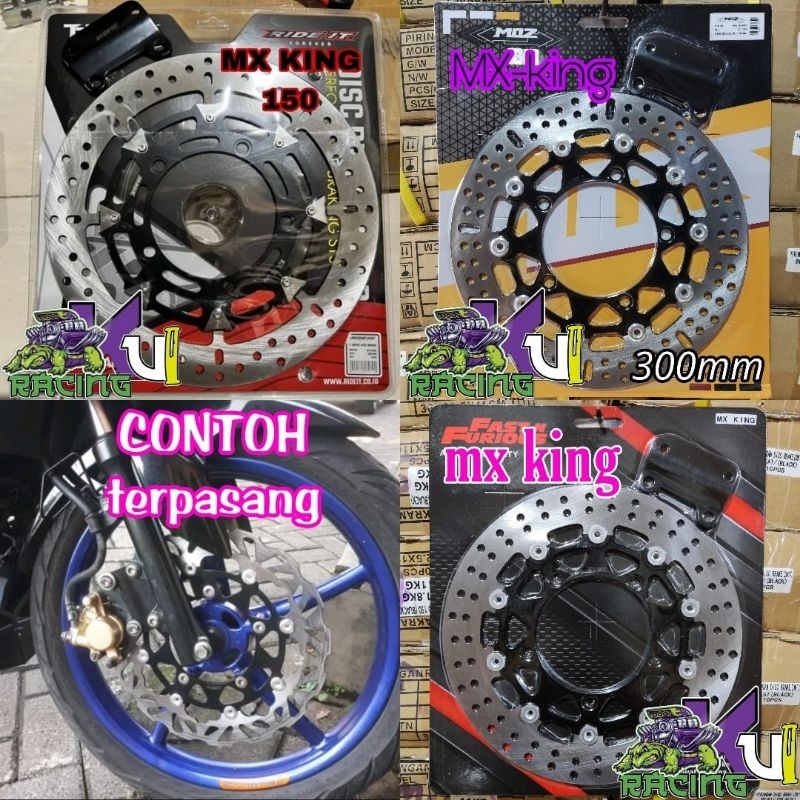 Jual cakram disc piringan depan lebar 300mm plus breket MXking model ...