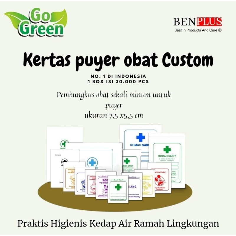 Jual Kertas Puyer / Amplop Berlogo Custom Sendiri 1 Box Isi 30.000 Pcs | Shopee Indonesia