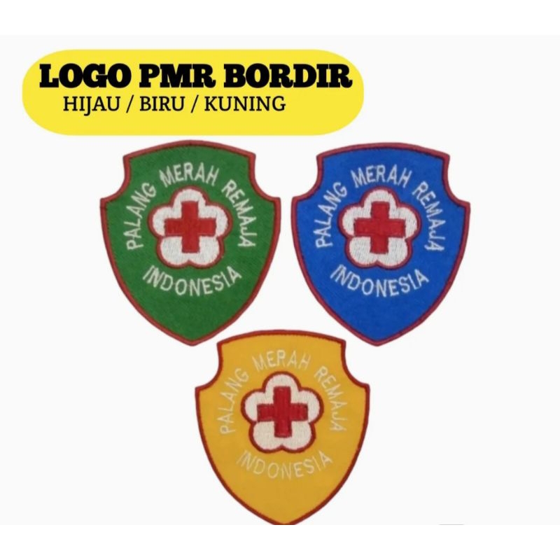 Jual BET BORDIR LOGO PMI / PMR UNTUK SD SMP SMA KORPS SUKARELA PER 1CS ...