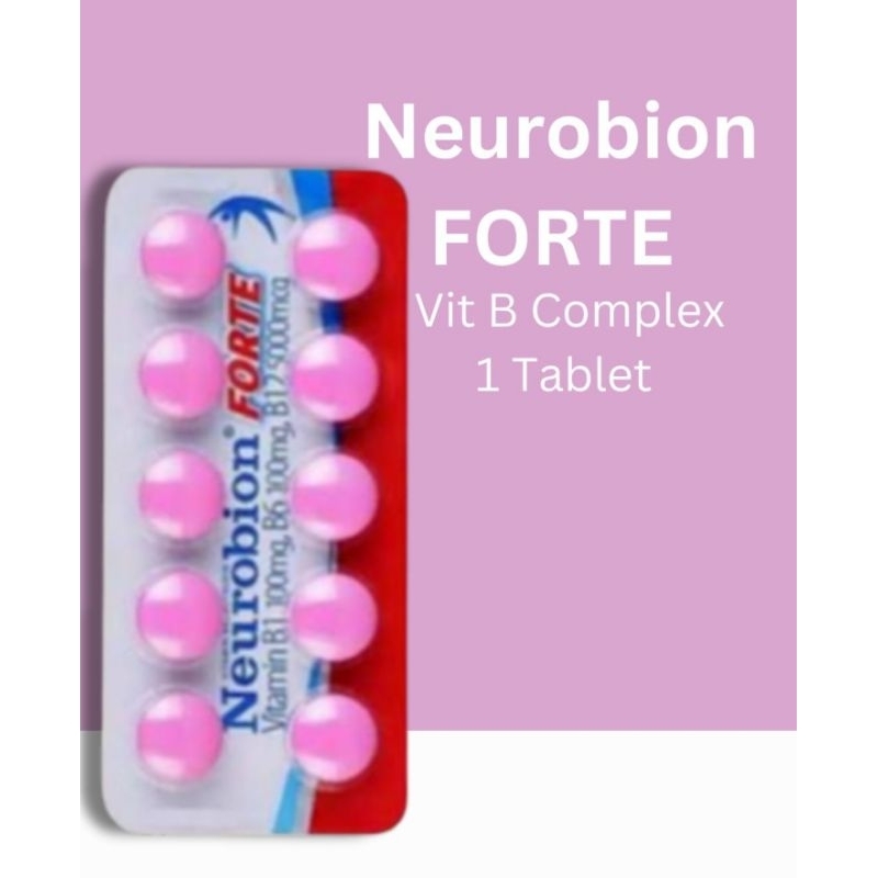 Jual Neurobion Forte Pink Strip 10 Tablet Suplemen Neurotropik Shopee 0175