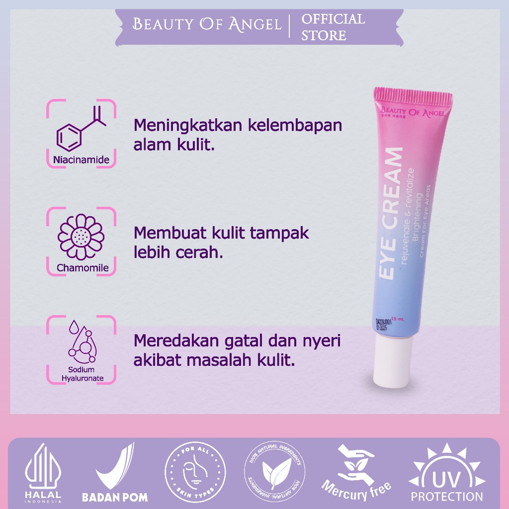 Jual [ORIGINAL] Beauty of Angel Eye Cream Untuk Kantung Mata | Calming Eye Cream Gel Krim Untuk ...