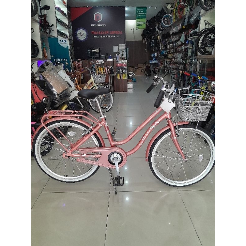 Jual SEPEDA CITY BIKE POLYGON LOVINA 24 INCI ALLOY 1 SPEED VBRAKE ...