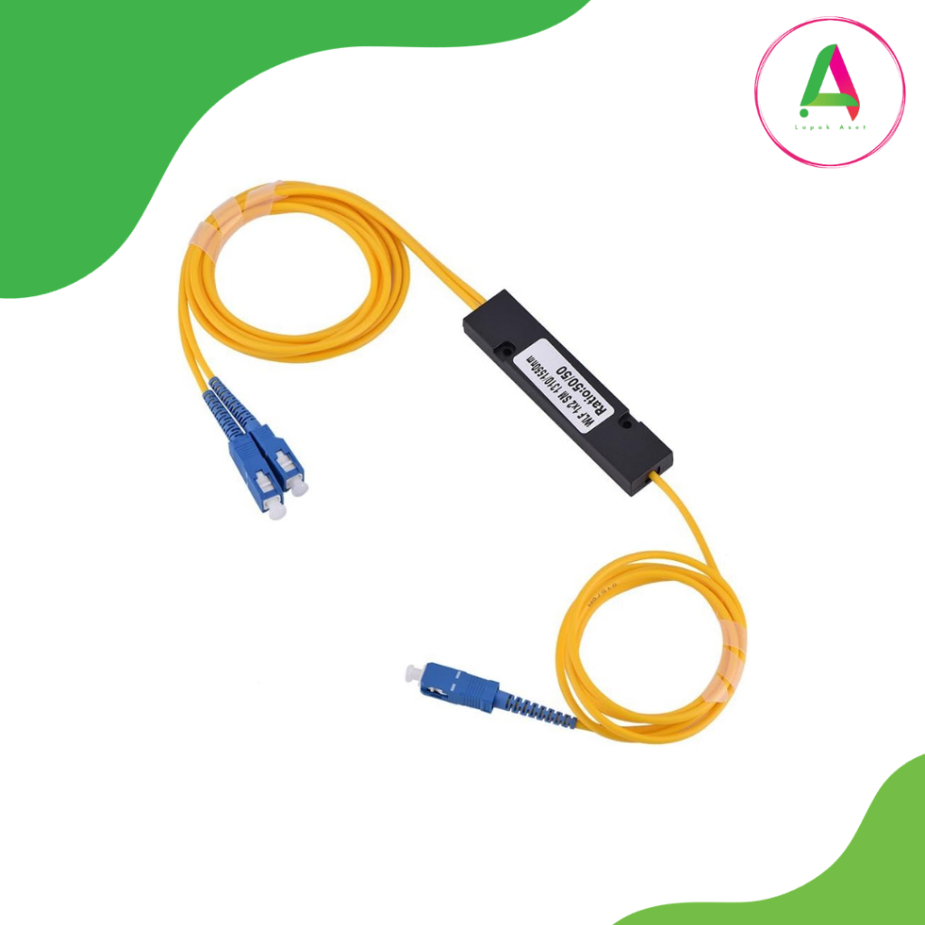 Jual Kabel Splitter Fiber Optic Jumper Cable FBT SC/UPC 1M 1/2 FTTH ...