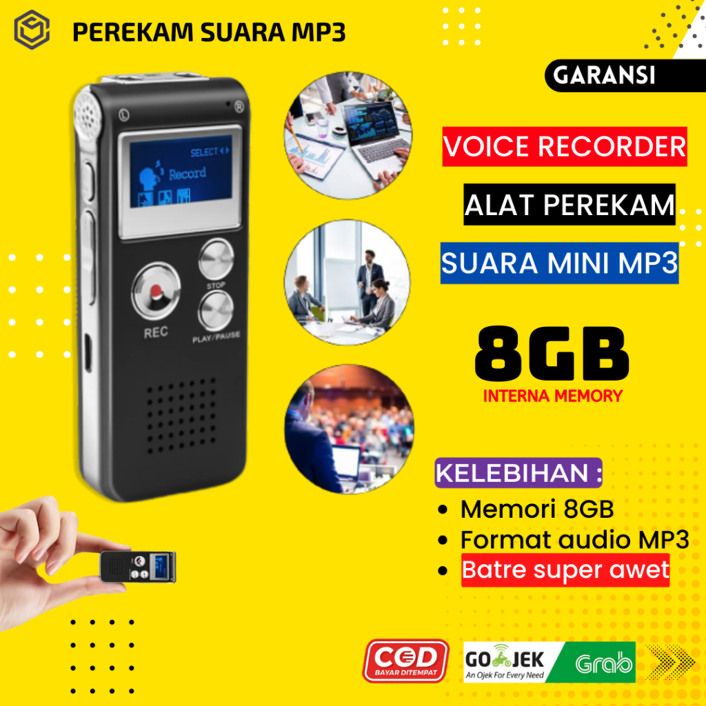 Jual Perekam Suara Mini Tersembunyi Mini NO Jarak Jauh Voice Recorder ...