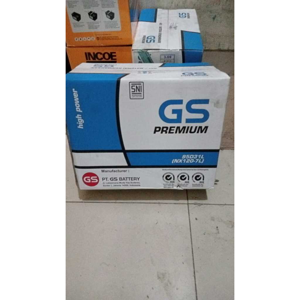 Jual Aki accu mobil GS premium 95D31L / NX120-7L | Shopee Indonesia