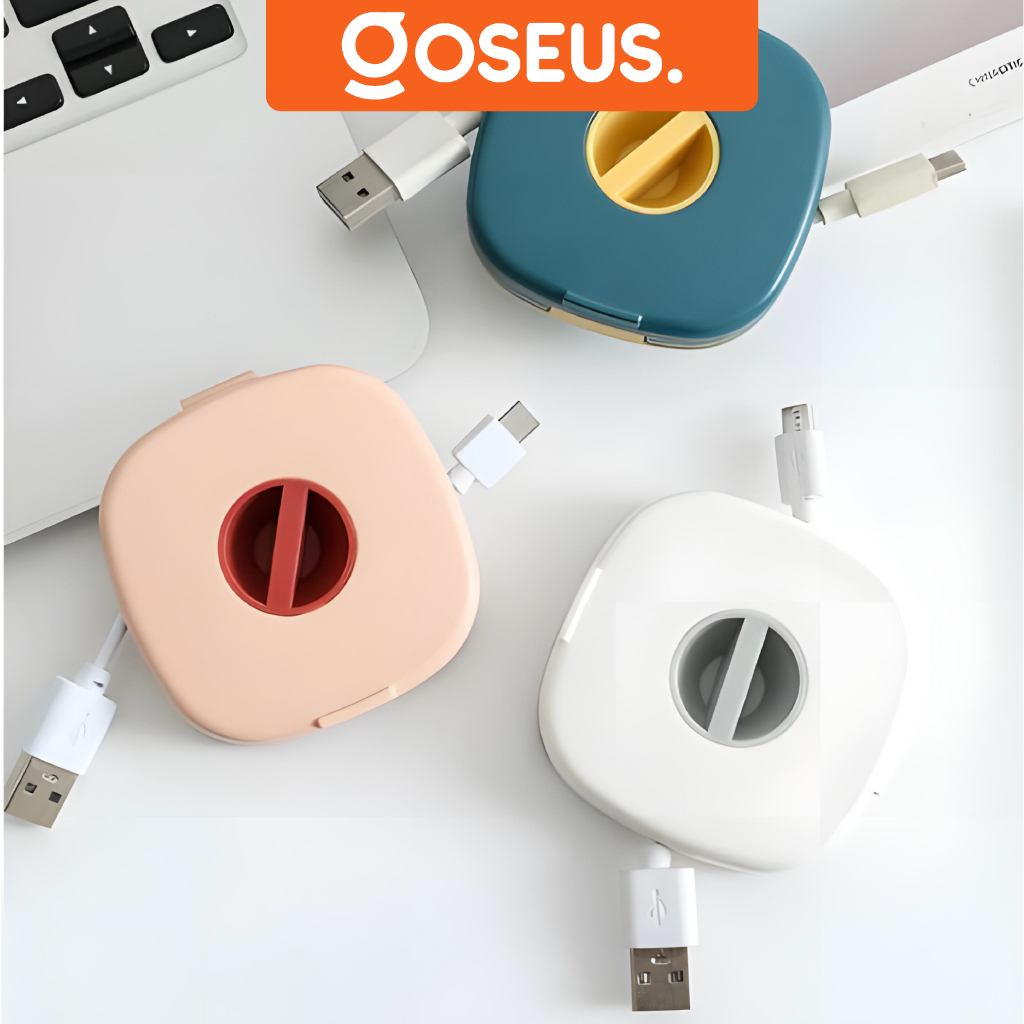 Jual Tempat Penyimpanan Kabel Data HP / Kotak Organizer Gulungan Kabel ...