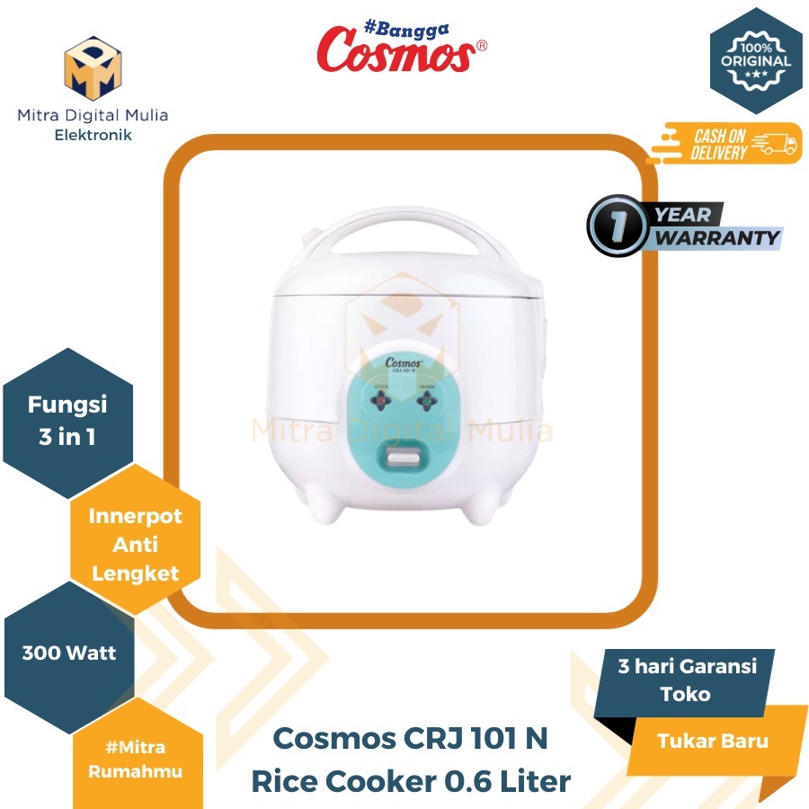 Jual Cosmos CRJ 101 N Rice Cooker 0.6 Liter | Shopee Indonesia