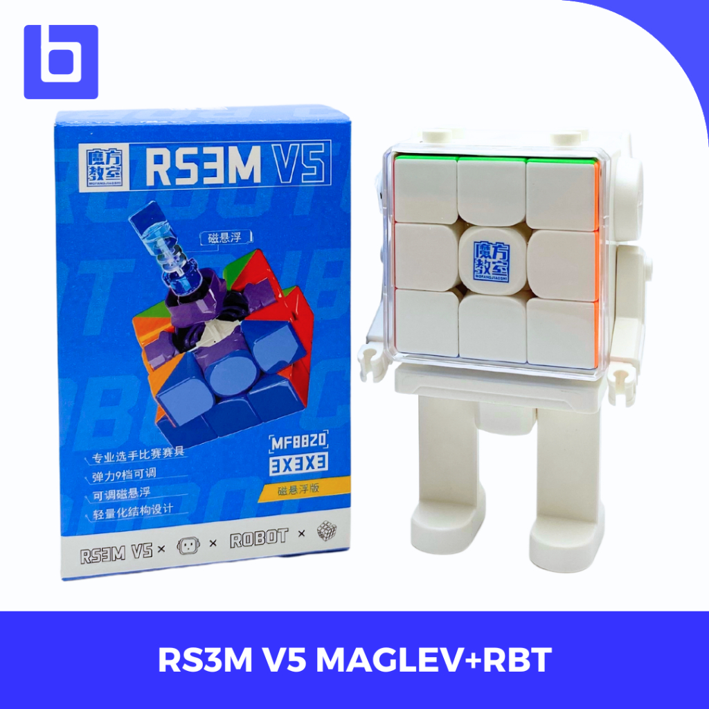 Jual Rubik 3x3 Rubik Moyu Rs3m V5 Maglev + Robot Original | Shopee ...