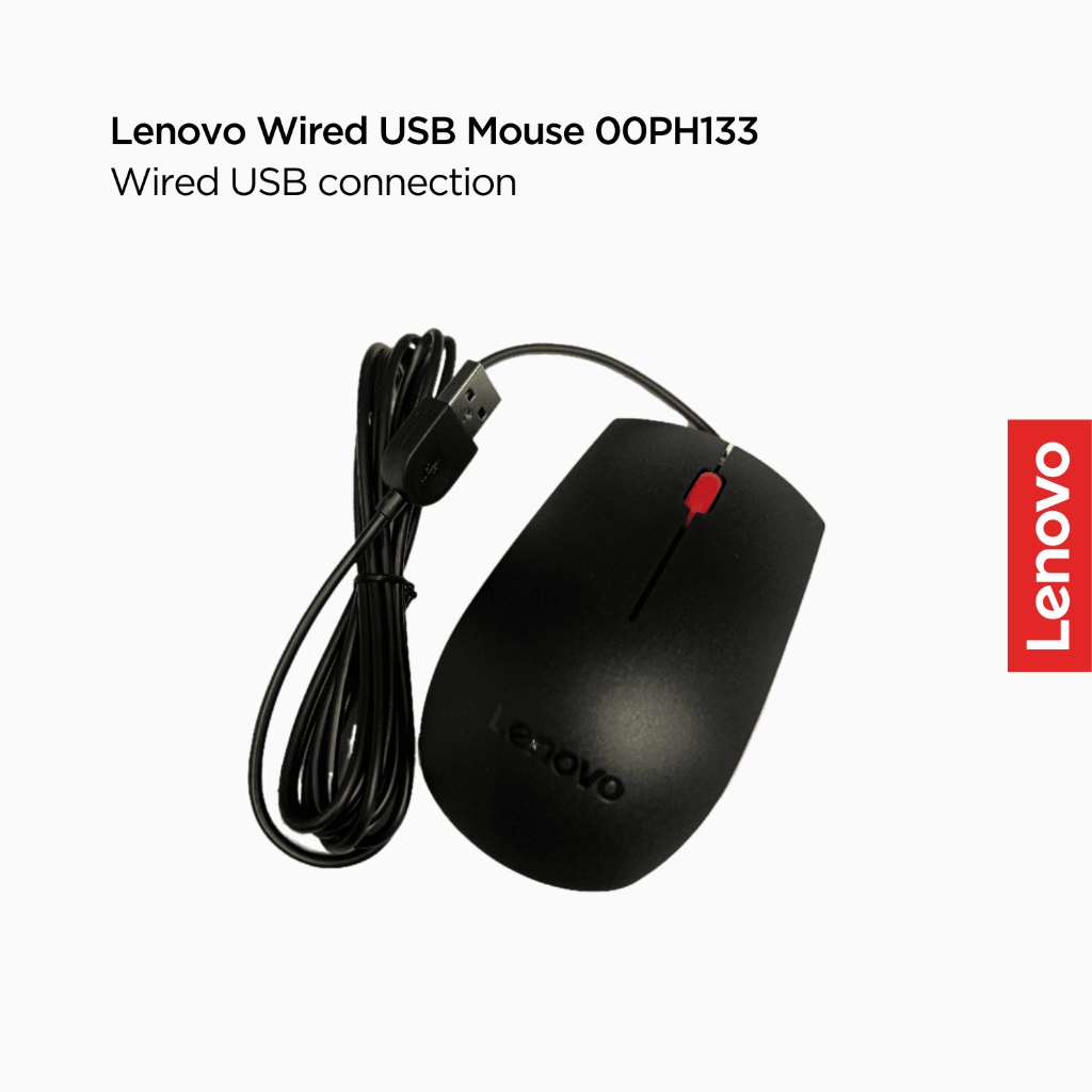 Jual Lenovo Wired USB Business Mouse Optical 1600 DPI | SM50L24505 ...
