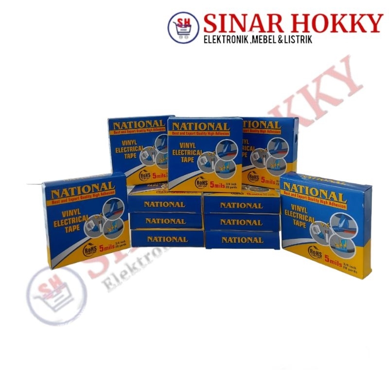 Jual Isolasi National Hitam ORI 3/4 | Shopee Indonesia