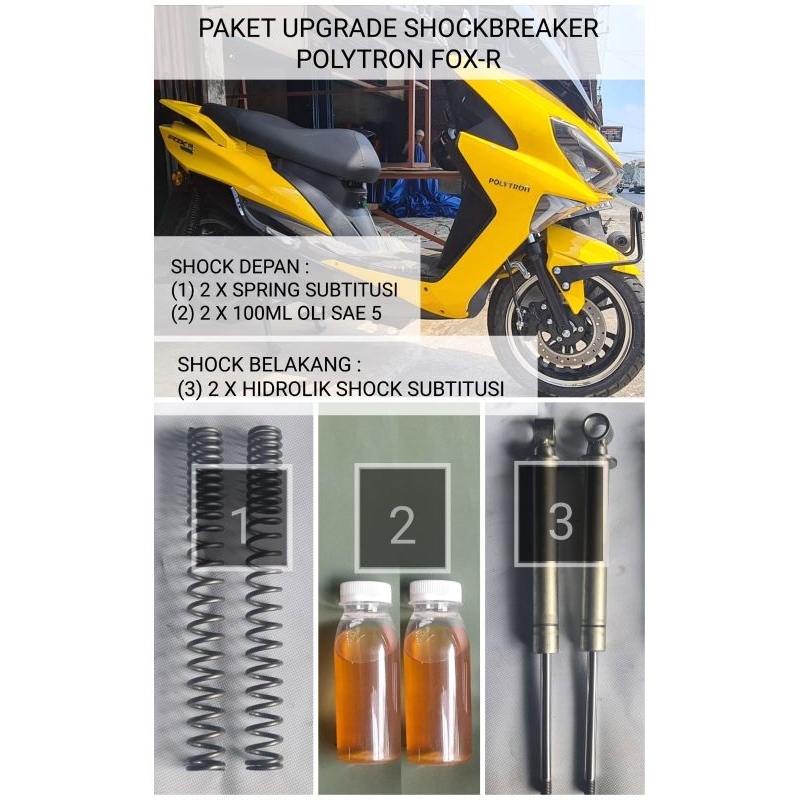 Jual Upgrade Shockbreaker MOLIS POLYTRON FOX-R & FOX-S | Shopee Indonesia