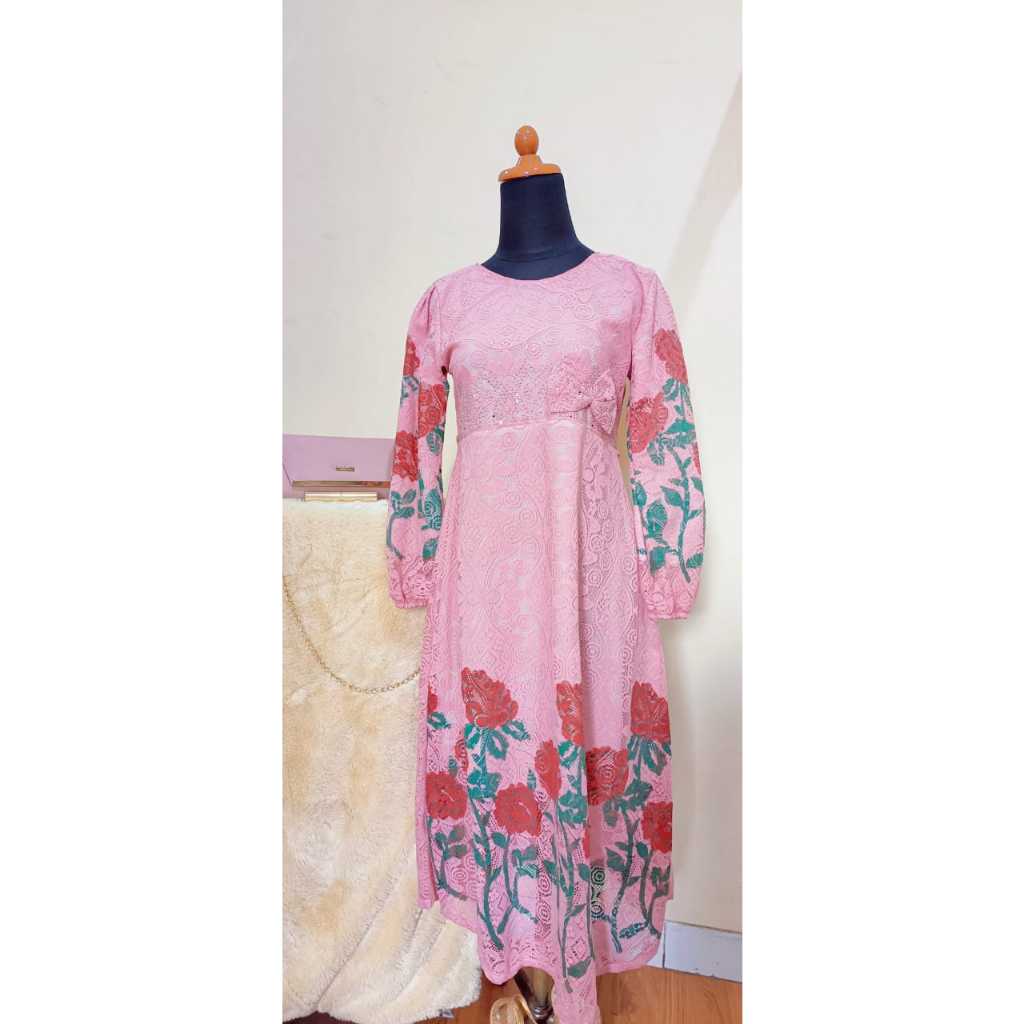 Jual FEILA - Dress Brokat Modern Bahan PREMIUM | Shopee Indonesia