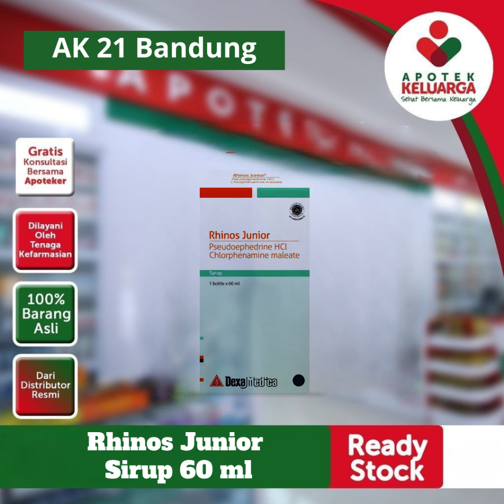 Jual Rhinos Junior Sirup 60 ml #OBAT FLU ANAK - APOTEK RESMI | Shopee ...