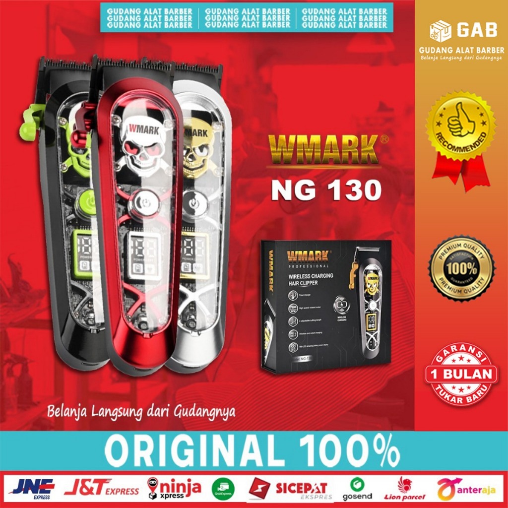 Jual Hair Clipper Wmark NG 130 Wireless Charging Alat Cukur Eletrik 7000 Rpm Pangkas Rambut ...