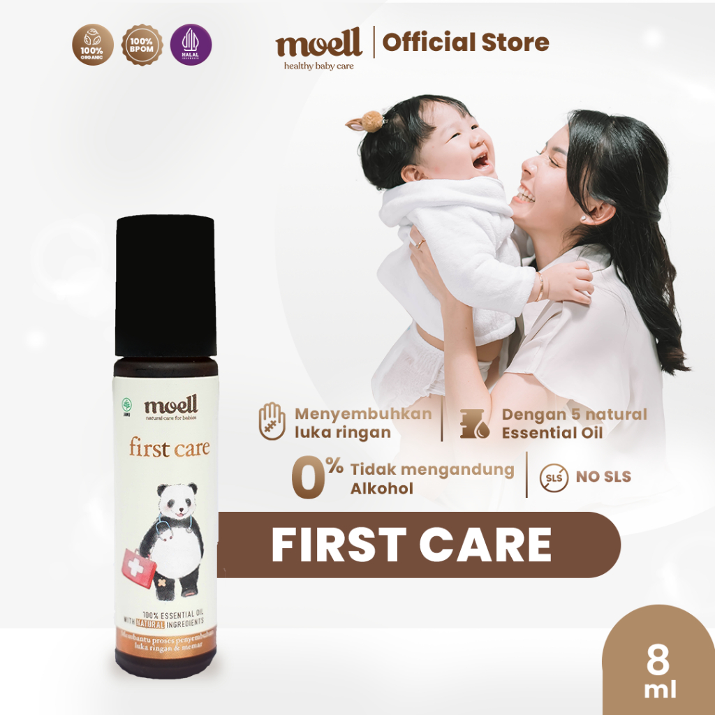 Jual Moell First Care Natural Essential Oil 8ml - Untuk Luka Memar ...