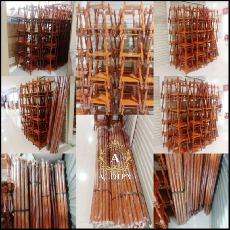 Jual Tiang Bendera Pataka Ruangan Lobang 2, Satu Set Tiang Dan Tatakan ...