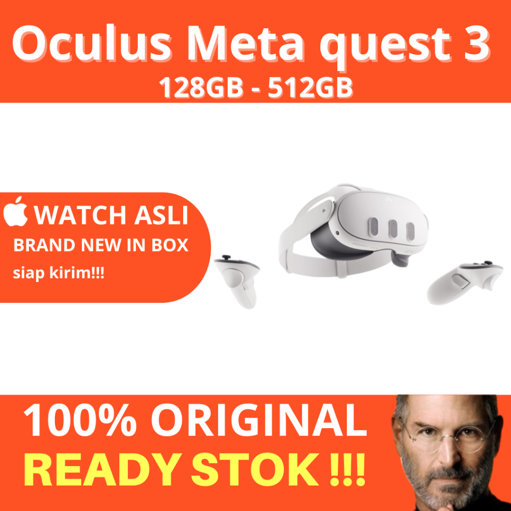 Jual Meta Quest 3 / Oculus VR 512GB 128GB Virtual Reality Headset ...