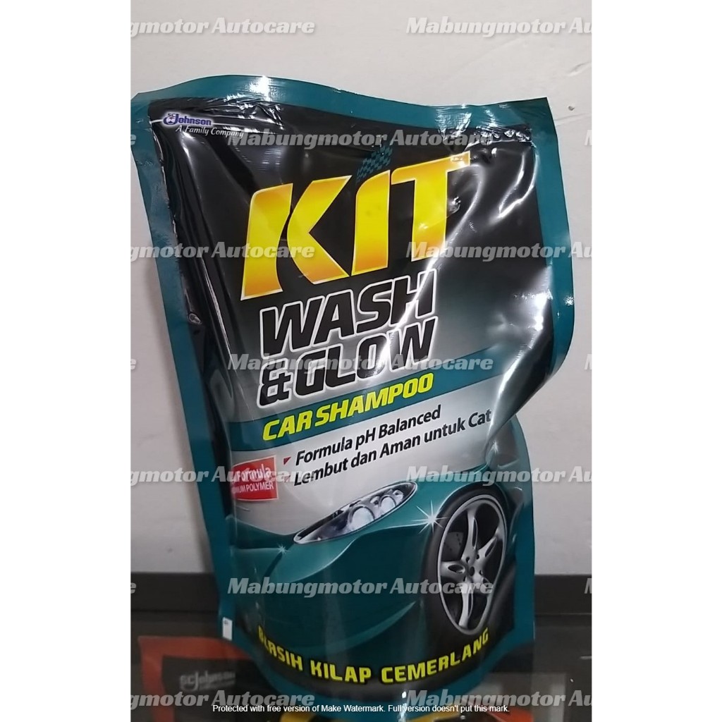 Jual KIT Wash & Glow Pouch Car Wash Shampoo Mobil & Motor 400 mL ...