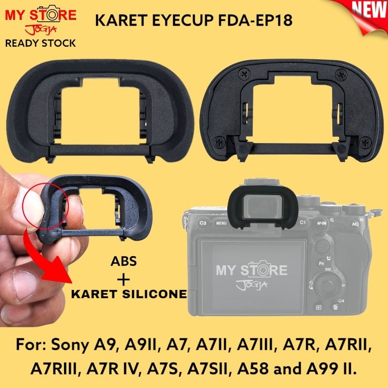 Jual Rubber Karet Eyecup FDA-EP18 Camera Sony A9 A9II A7 A7II A7III A7R A7RII A7RIII A7RIV A7S ...
