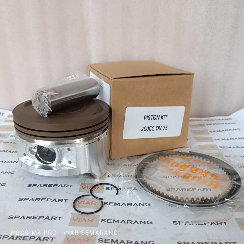 Jual Piston SET viar 200 cc oversize 25 /50 / 75 / 1 Piston kit viar ...