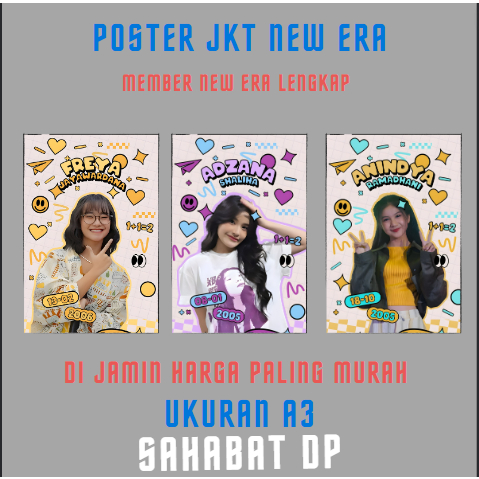 Jual Poster JKT48 NEW ERA LENGKAP UKURAN BISA BELI SATUAN UKURAN A3 ...