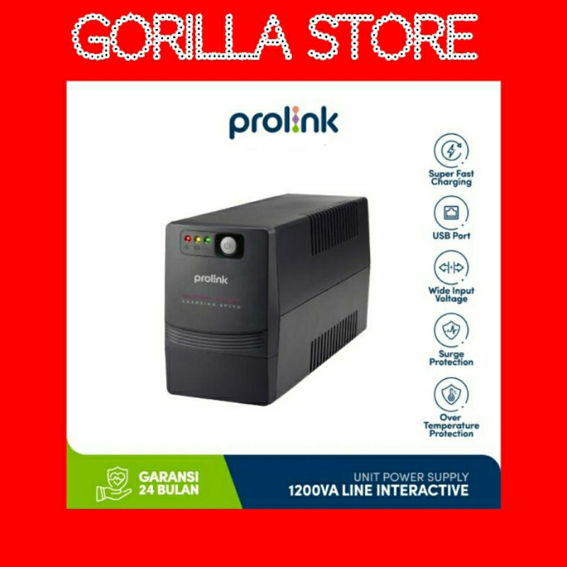 Jual PROLINK UPS PRO1201SFCU Super Fast Charging Line Interactive ...