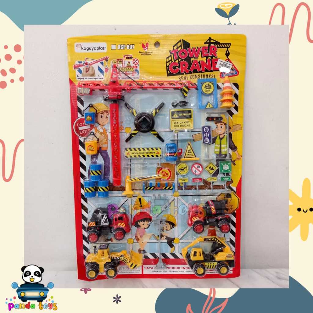 Jual MAINAN TOWER CRANE SERI KONSTRUKSI KGP607 ISI 4PCS TRUCK | Shopee ...