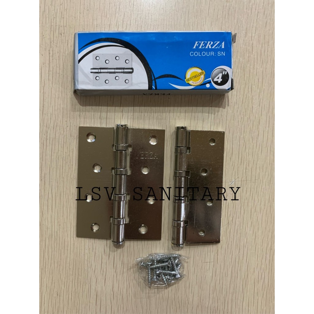 Jual Engsel Plat FERZA 4" Engsel tipis 4" FERZA | Shopee Indonesia