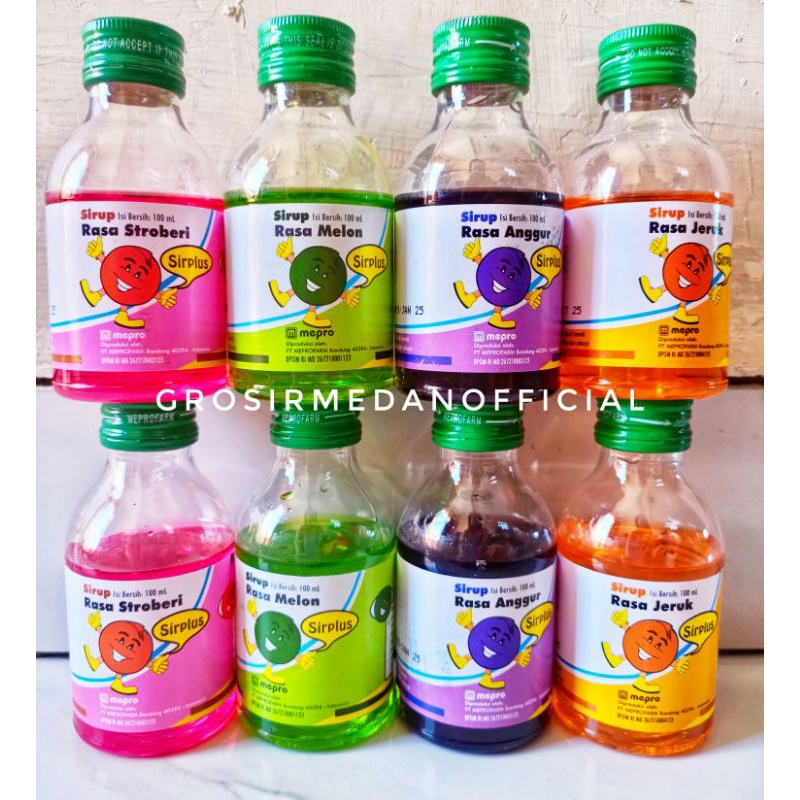 Jual SIRPLUS SIRUP PEMANIS PELARUT OBAT 100 ML RASA BUAH | Shopee Indonesia