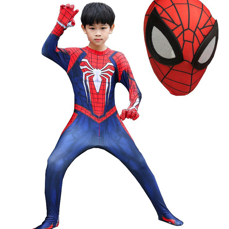 Jual Baru Cosplay Dewasa Laba -laba Pria Gwen Besi Spiderman Kostum+Topeng Cosplay Superhero ...