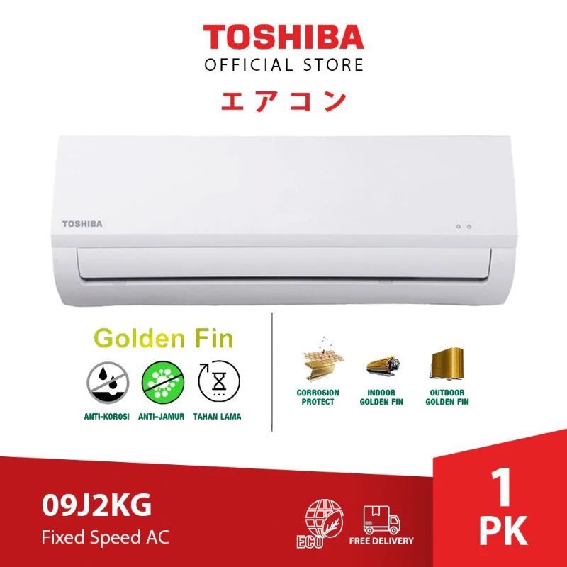 Jual Toshiba AC 1 PK - J Series Golden Fin RAS-09J2KG | Shopee Indonesia