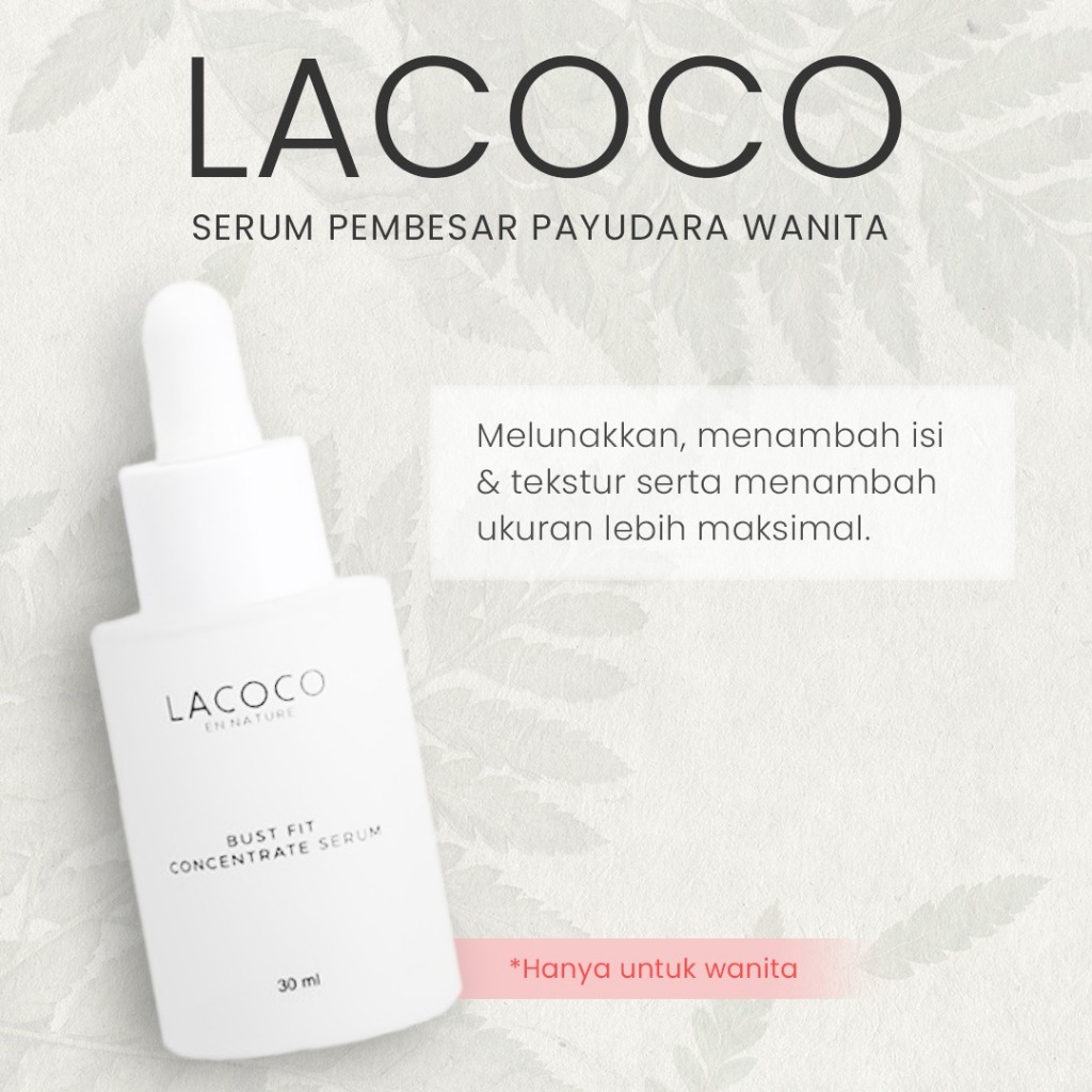 Jual Lacoco - Serum pembesar payudara wanita, melunakkan, membantu menambah isi & tekstur serta ...