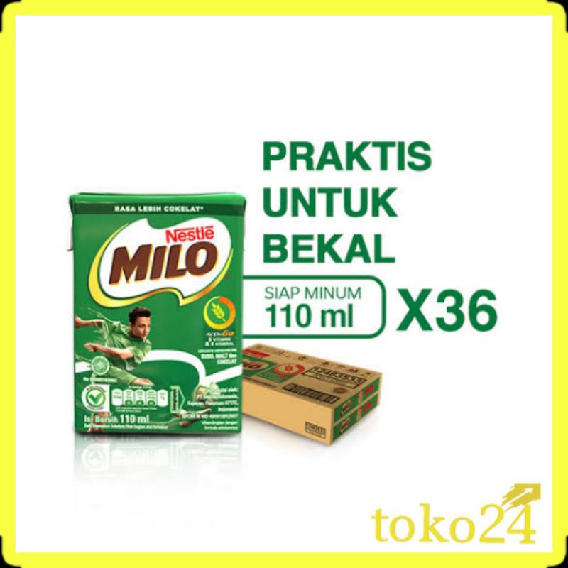 Jual Milo Activ-Go UHT 110 ml 1 Dus isi 36 | Shopee Indonesia