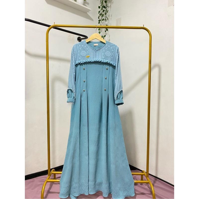 Jual Zaleeya - Gamis Arsyila Crinkle Premium Terbaru Dress Formal ...