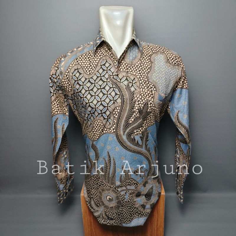 Jual KEMEJA BAJU BATIK PRIA LAPIS FURING EKSLUSIVE LENGAN PANJANG ...