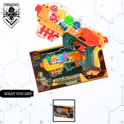Jual Mainan Anak Edukasi Star War Gear Light Gun Pistol Lampu | Shopee Indonesia