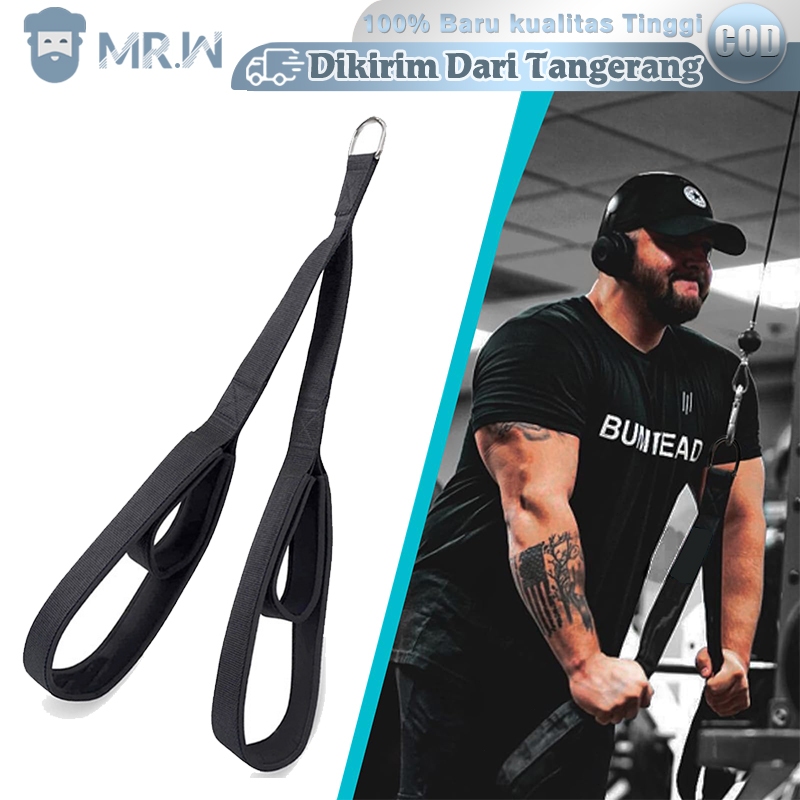 Jual Tali Pull Down Rope Tricep Rope Gym Multi Grip Resistance Band ...