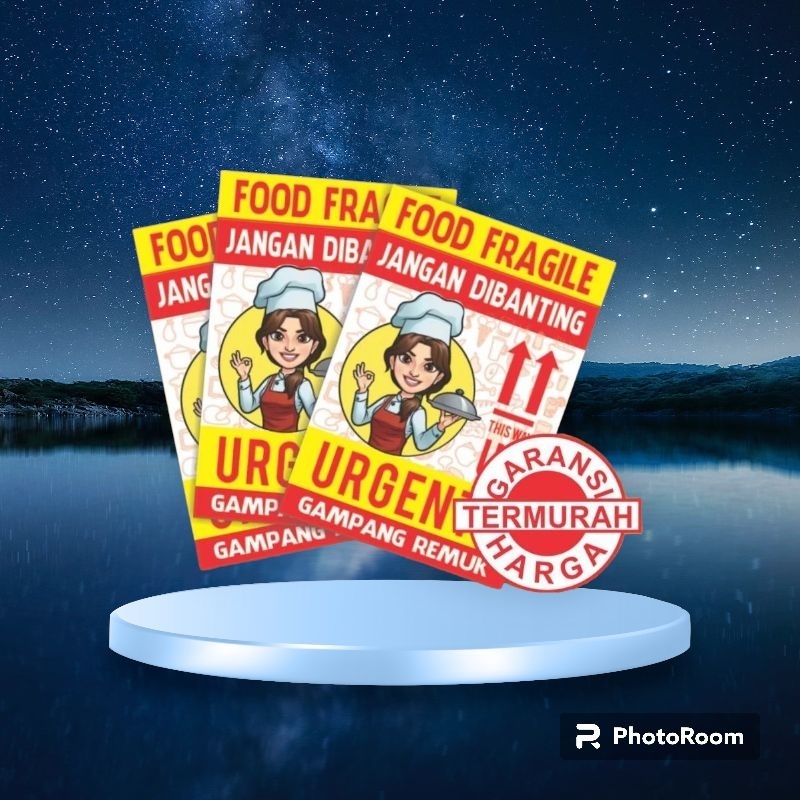 Jual Isi 100 Stiker Pengiriman Makanan / Food Fragile | Shopee Indonesia